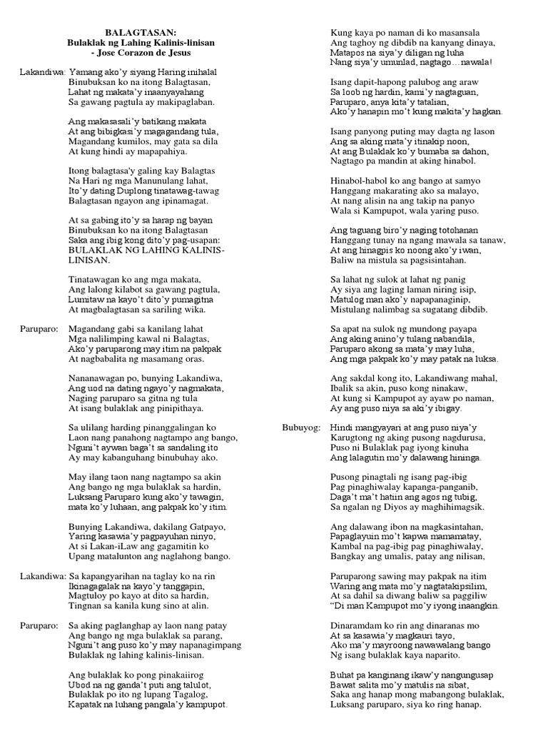 BALAGTASAN | PDF