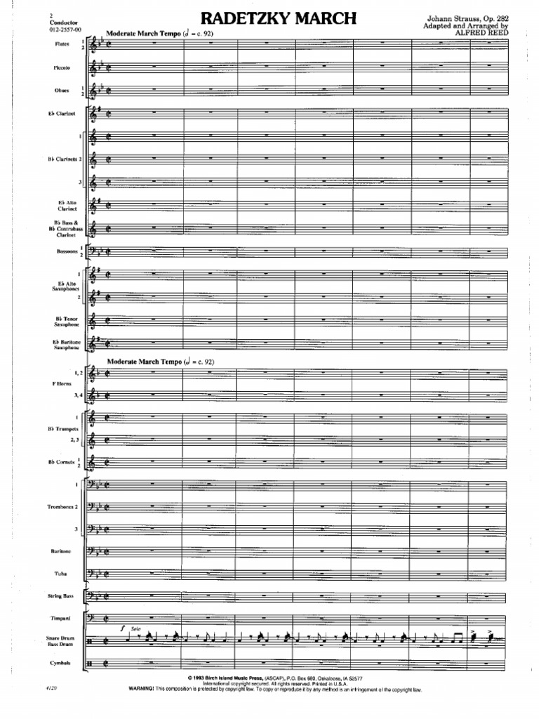 1 - PDFsam - 337861136 Radetzky March Arr Alfred Reed PDF | PDF
