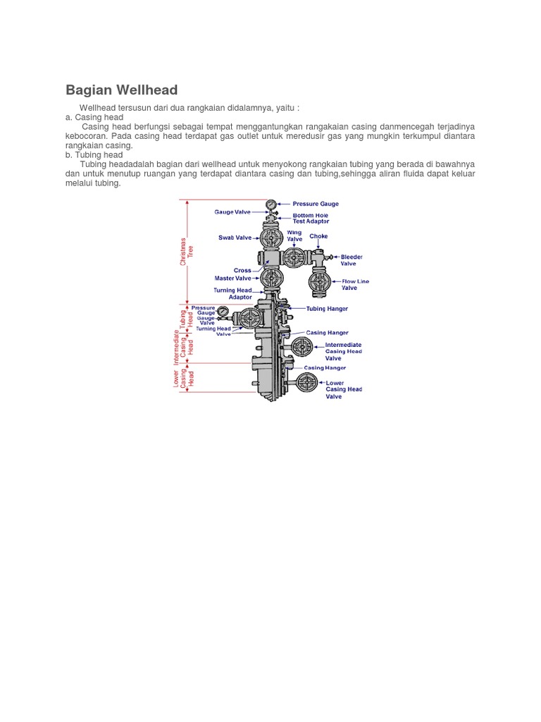 Komponen dan Fungsi Wellhead | PDF