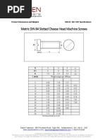 Iso 14581 CSK Screw | PDF | Screw | Stainless Steel