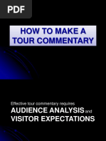 Tour Guiding Script and Requirements | PDF