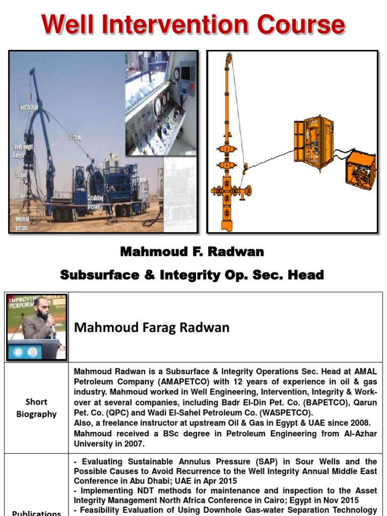 Well Intervention Courses Slide Linkedin PDF | PDF