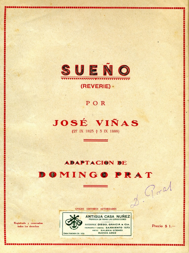 Jose Viñas Prat - D-El - Sueno | PDF