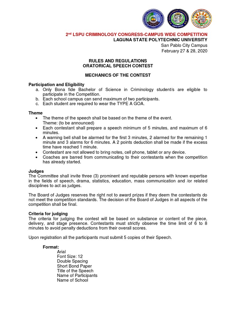 Oratorical Speech Mechanics | PDF