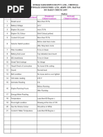 CNC Daily Maintenance Checklist | PDF