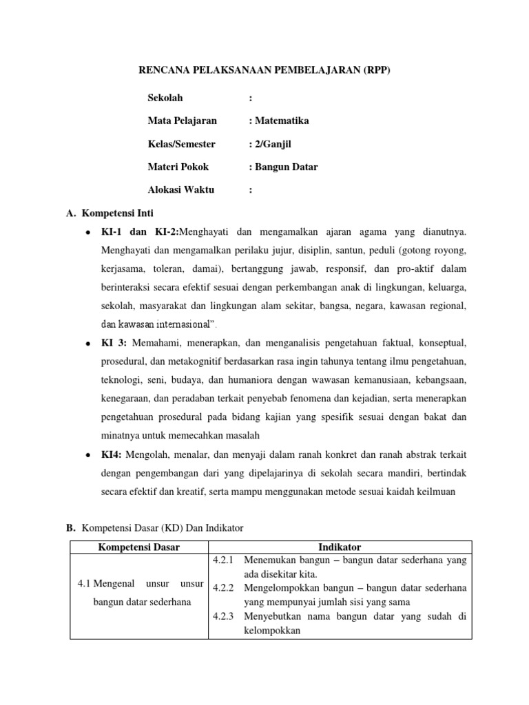 RPP Rme METOPEL | PDF