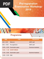 2019 Pre-Registration Exam Format and Sample Questions | PDF