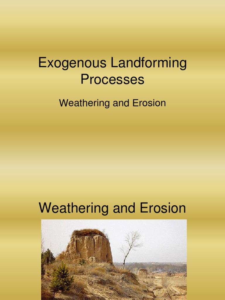 Weathering and Erosion | PDF