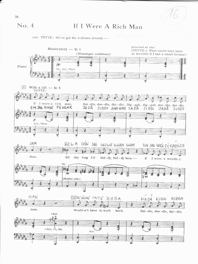 If I Were A Rich Man | PDF