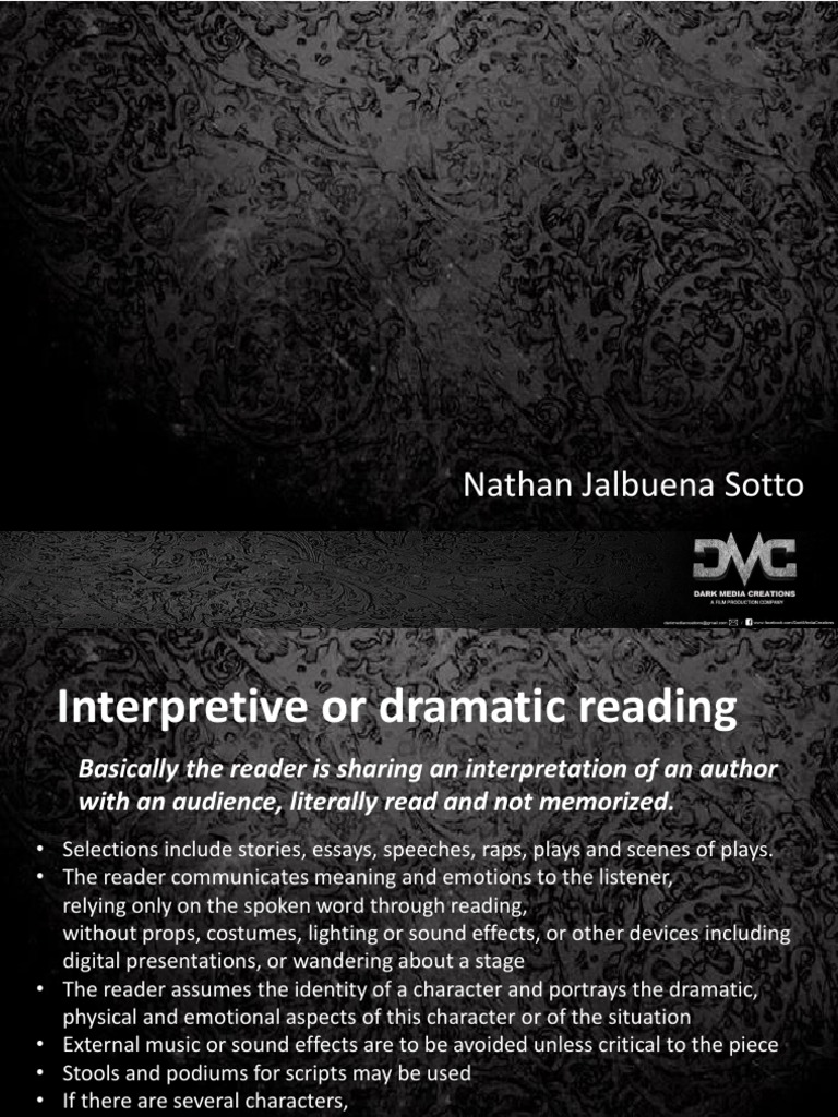 Interpretative Reading by Nathan Sotto | PDF