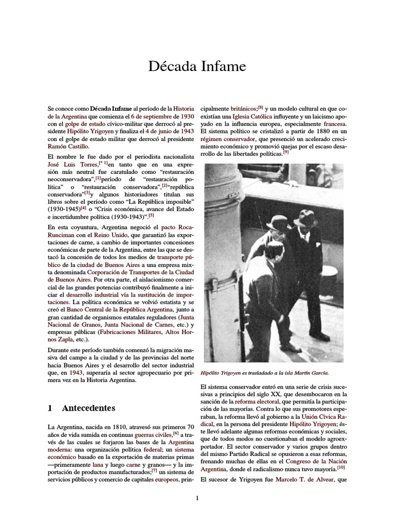 Década Infame | PDF