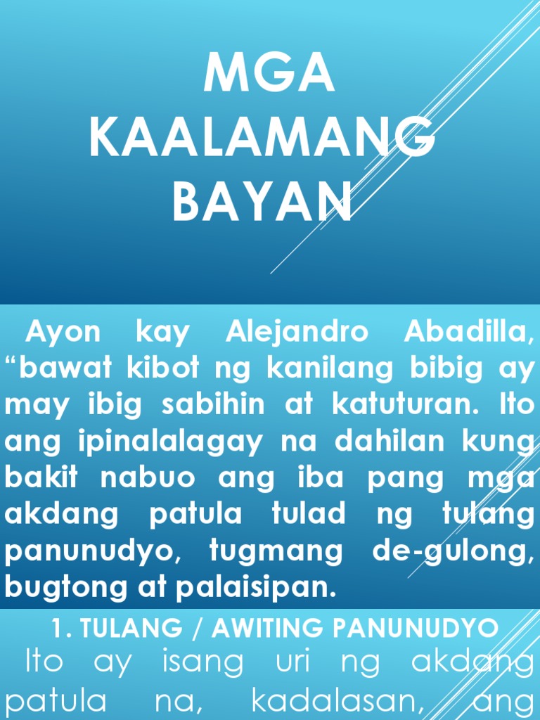 Kaalamang Bayan | PDF