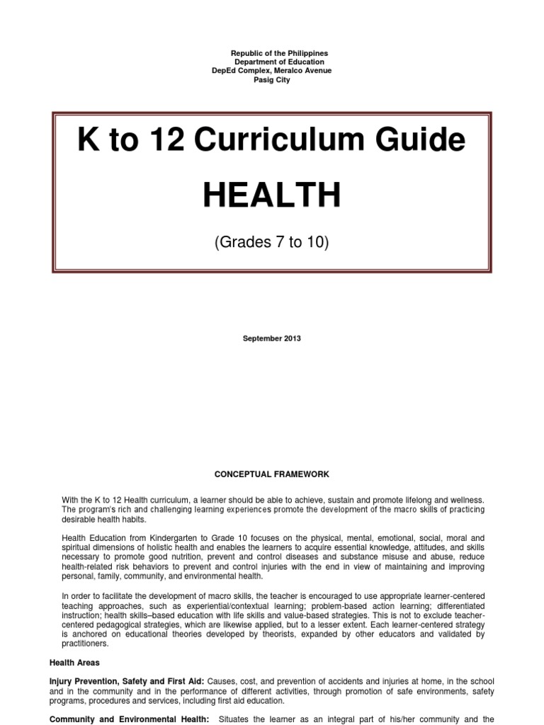 Health 7-10 CG | PDF