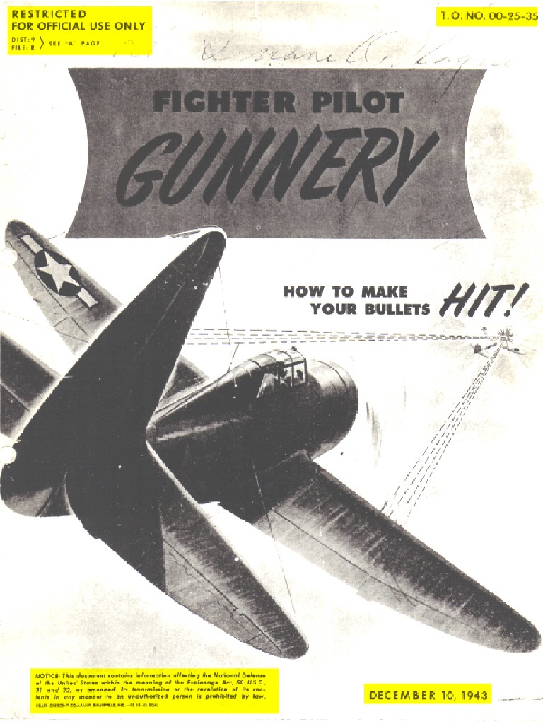 Fighter Pilot Gunnery | PDF