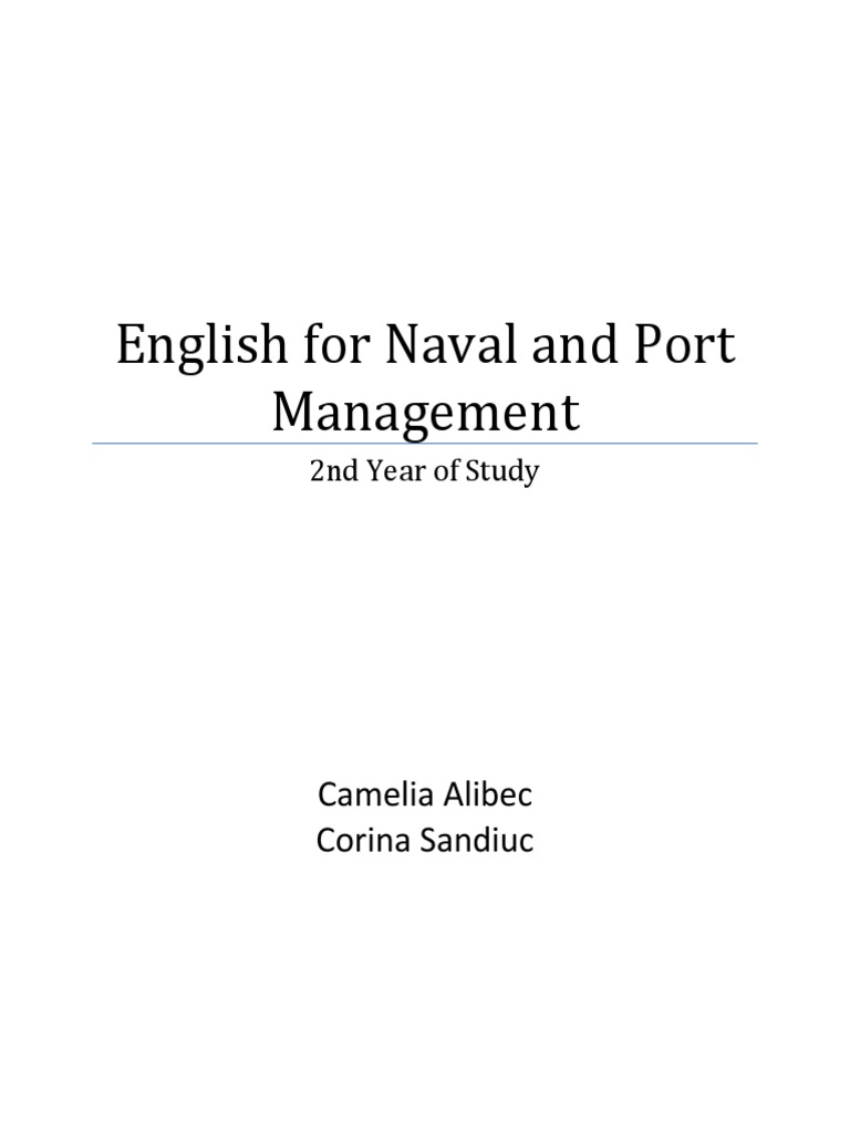 English For Naval and Port Management | PDF | Language Arts & Discipline