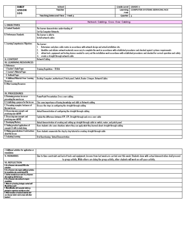 COC2 Week 3 Cross-Over Cabling | PDF | Computers