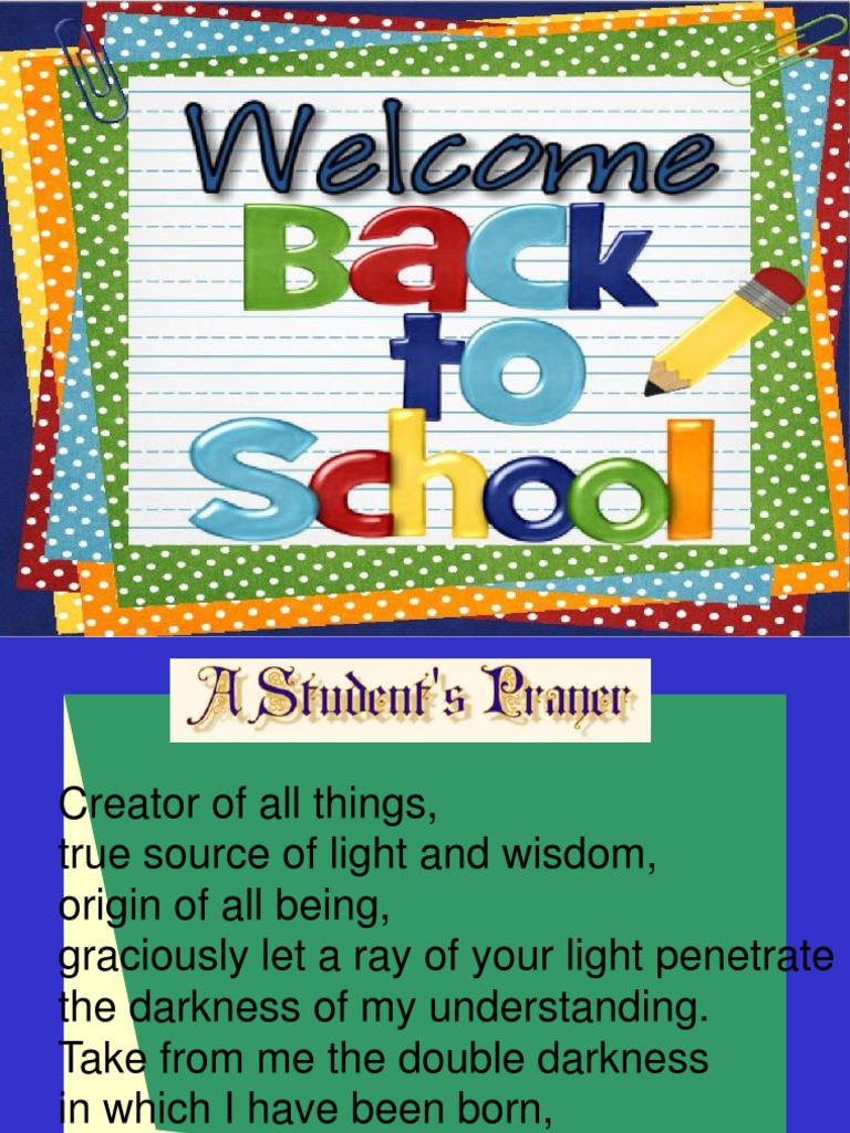 Welcome Back To School PowerPoint | PDF