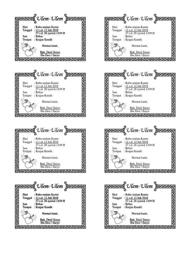 Contoh Ulem Ulem | PDF