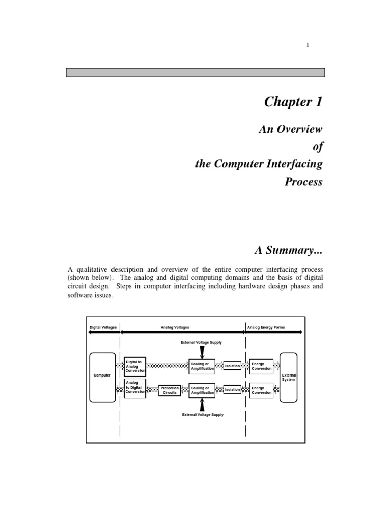 An Overview of The Computer Interfacing Process | Download Free PDF ...