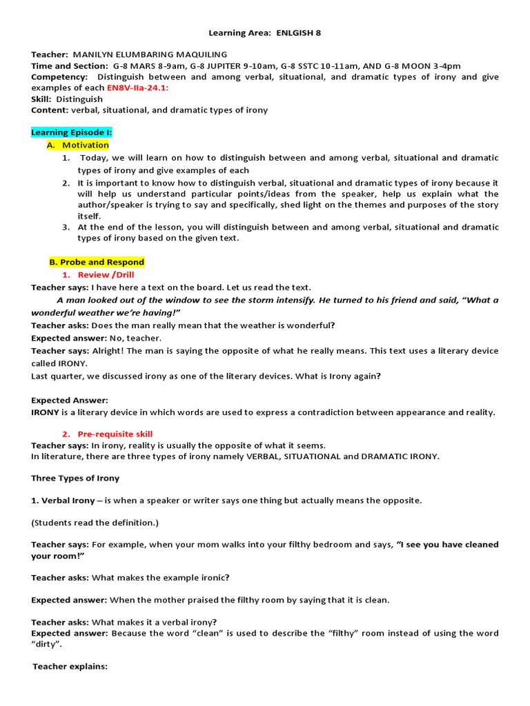 3 Types Of Irony In Literature Irony Definition Examples Irony