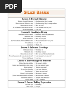 Useful Phrases in Venda | PDF | Languages | Foreign Language Studies