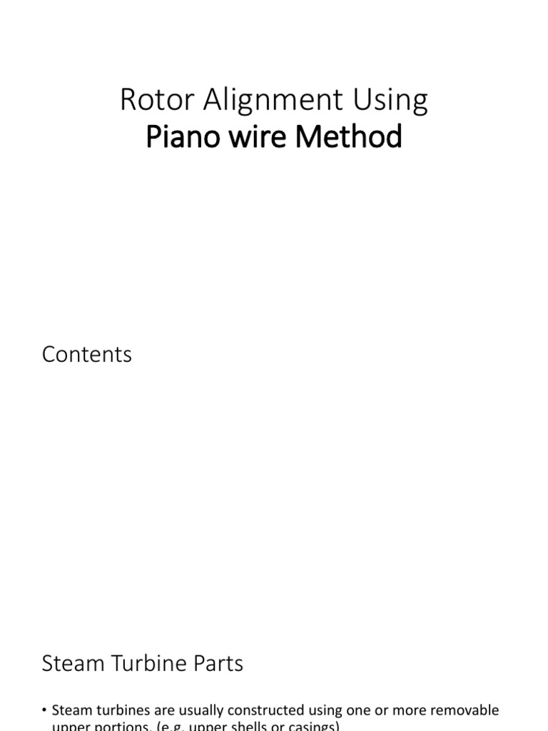 Piano Wire Alignment - Rough | PDF