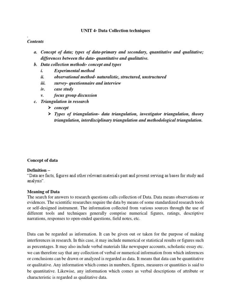 Psychology Research - Unit 4 | PDF