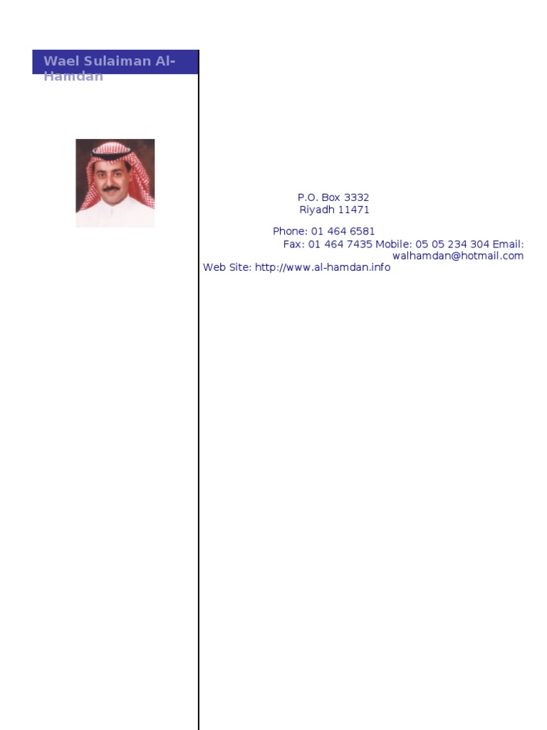 Resume Ok2 | PDF | Riyadh | Saudi Arabia