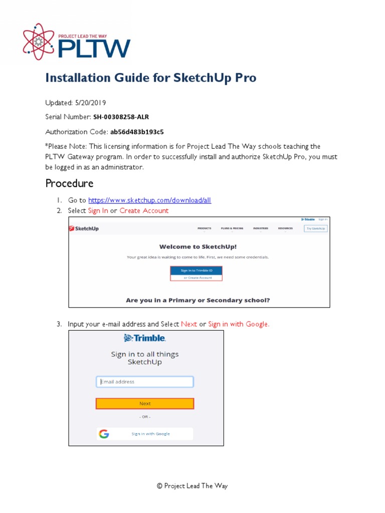 Installation Guide For SketchUp | PDF