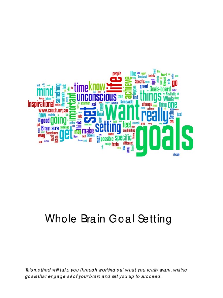 Whole Brain Goal Setting Technique | Goal | Mind