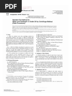 Astm D95 (D95-13) | PDF | Petroleum | Distillation