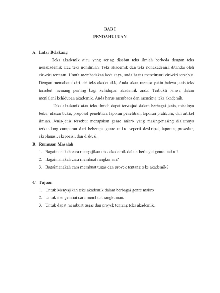 Teks Akademik | PDF