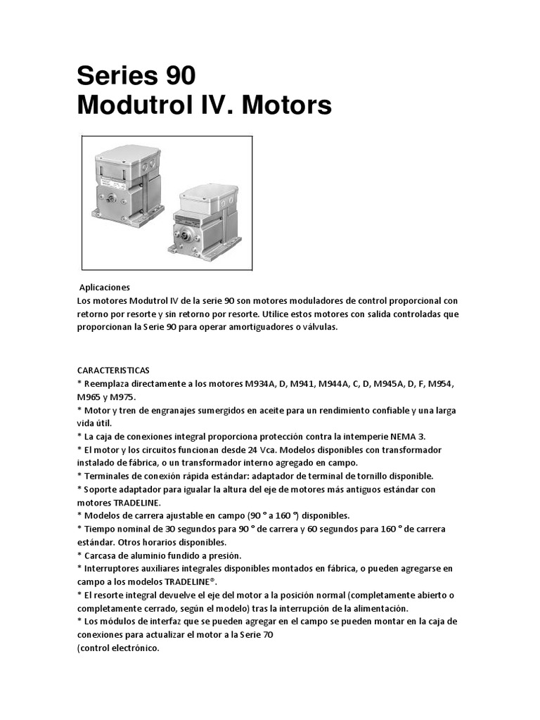 Modutrol Series 90 | PDF