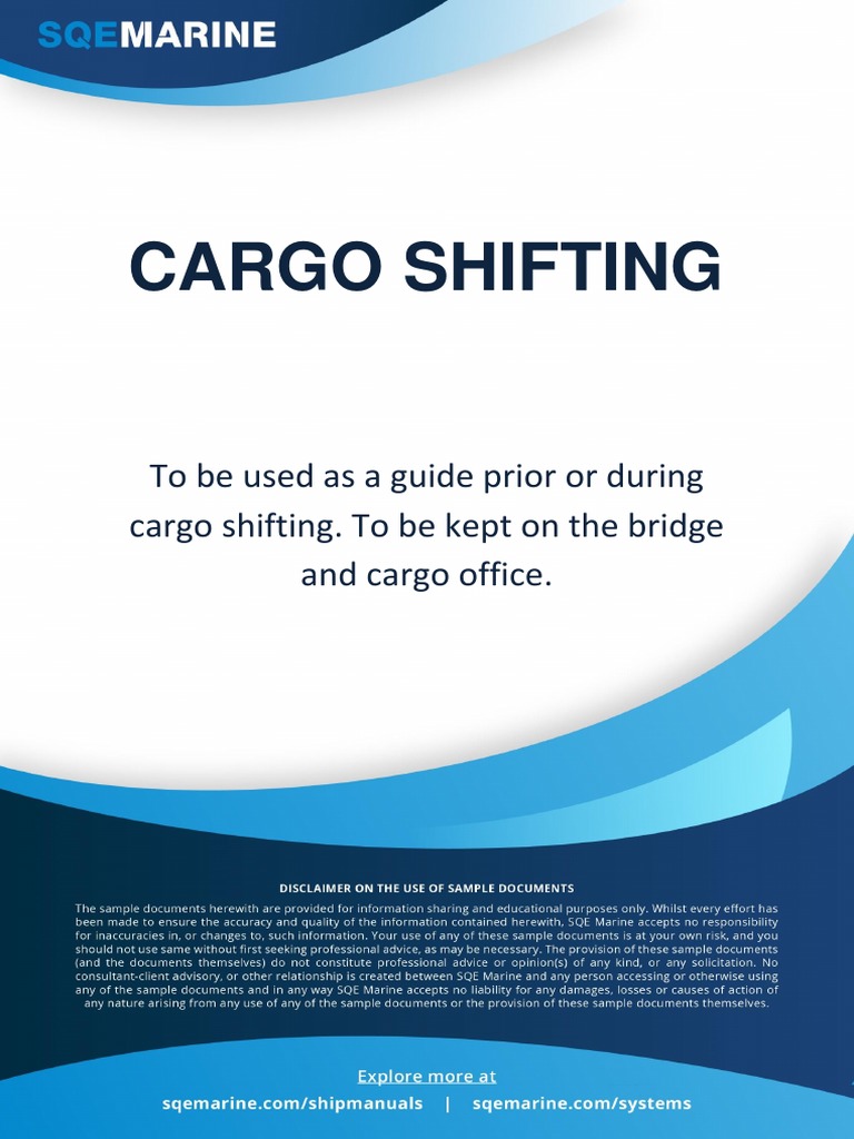 Cargo Shifting Emergency Checklist | PDF