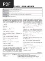 DNA Act III LEAH Monologue | PDF