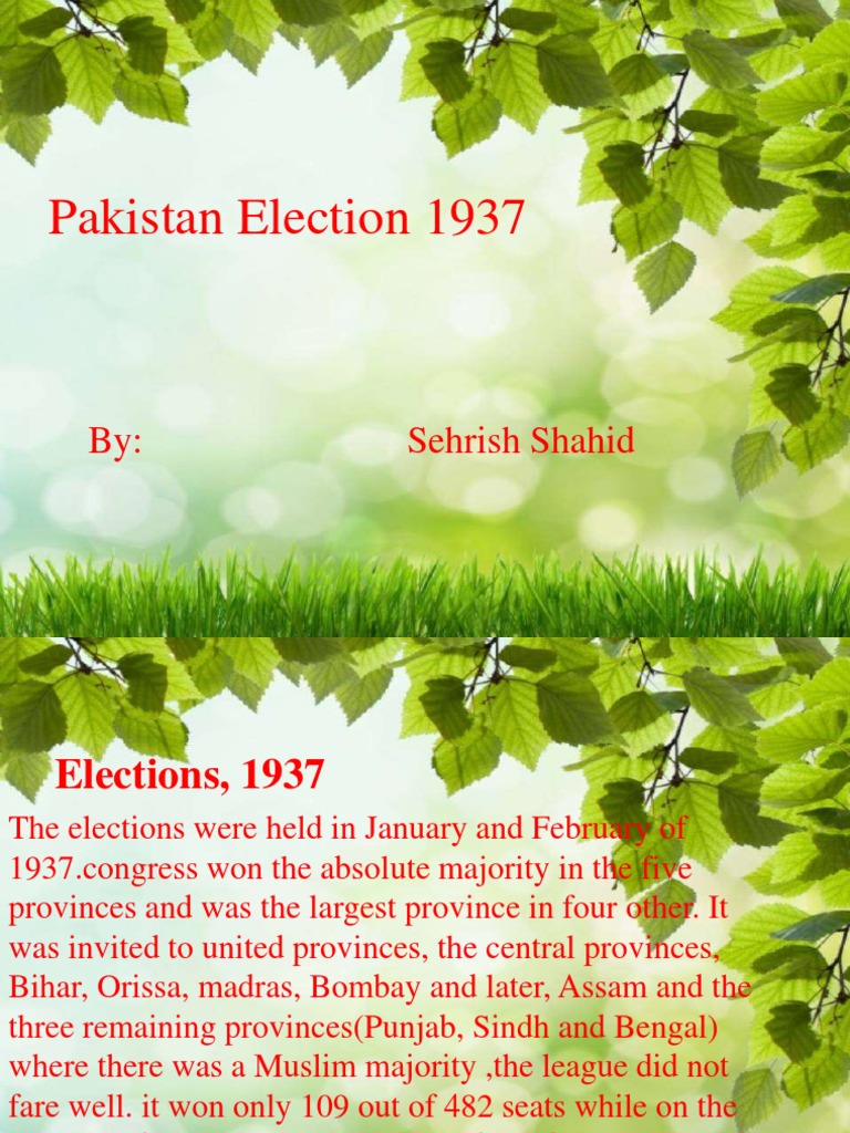 1937 Elections | PDF