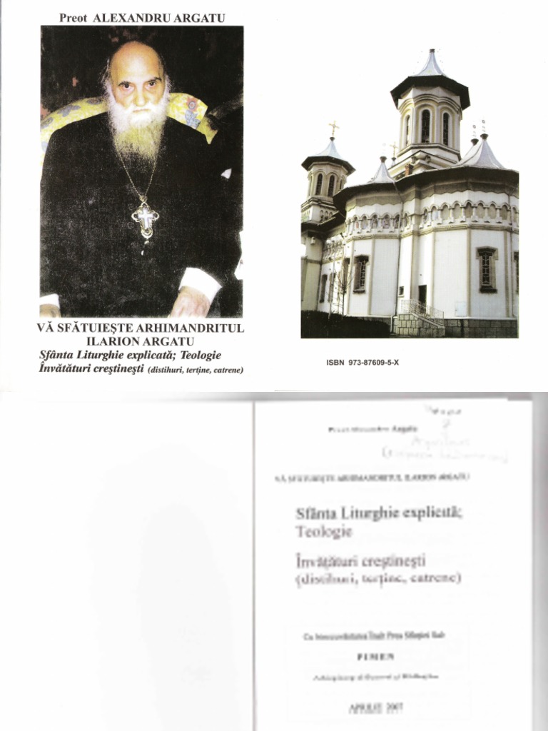 Ilarion Argatu - Sfanta Liturghie Explicata | PDF