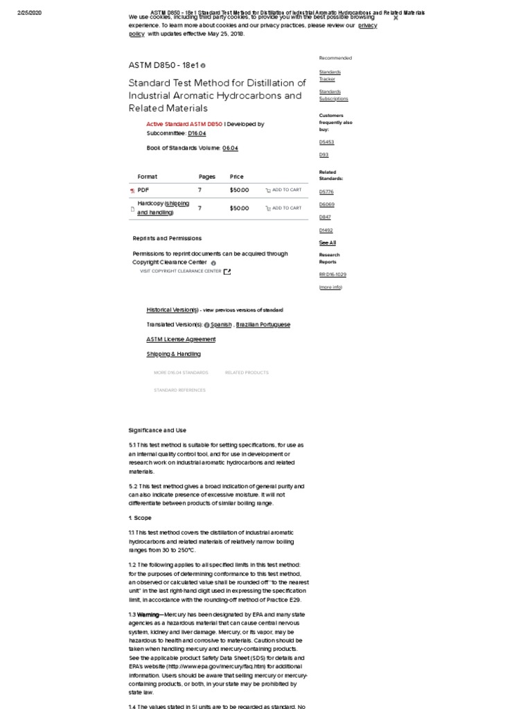 Astm D850 | PDF