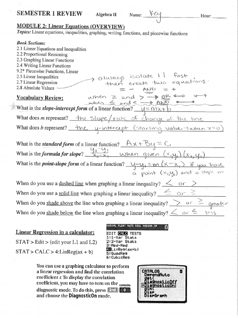 Module 2 Review Answer Key | PDF