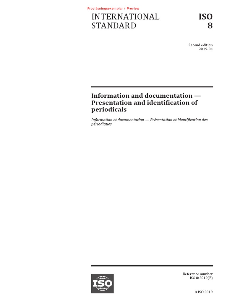 Iso 8 2019 en PDF | PDF | Technology & Engineering