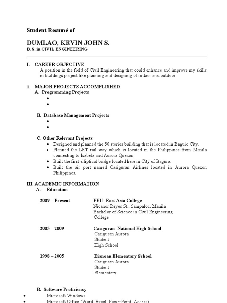 Student Resume | PDF | Learning | Behavior Modification