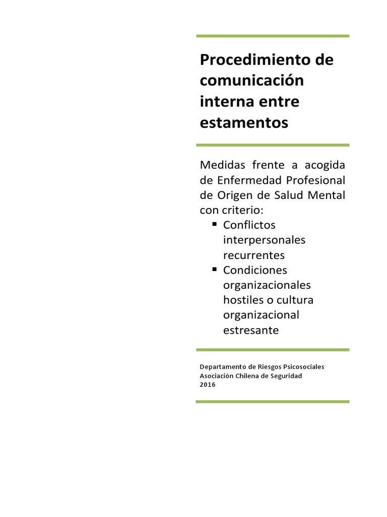 Procedimiento Comunicación Interna | PDF