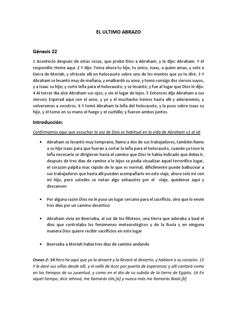 El Ultimo Abrazo | PDF