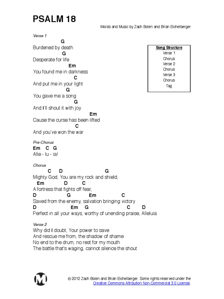Psalm-18 by Citizens Song Sheet | PDF