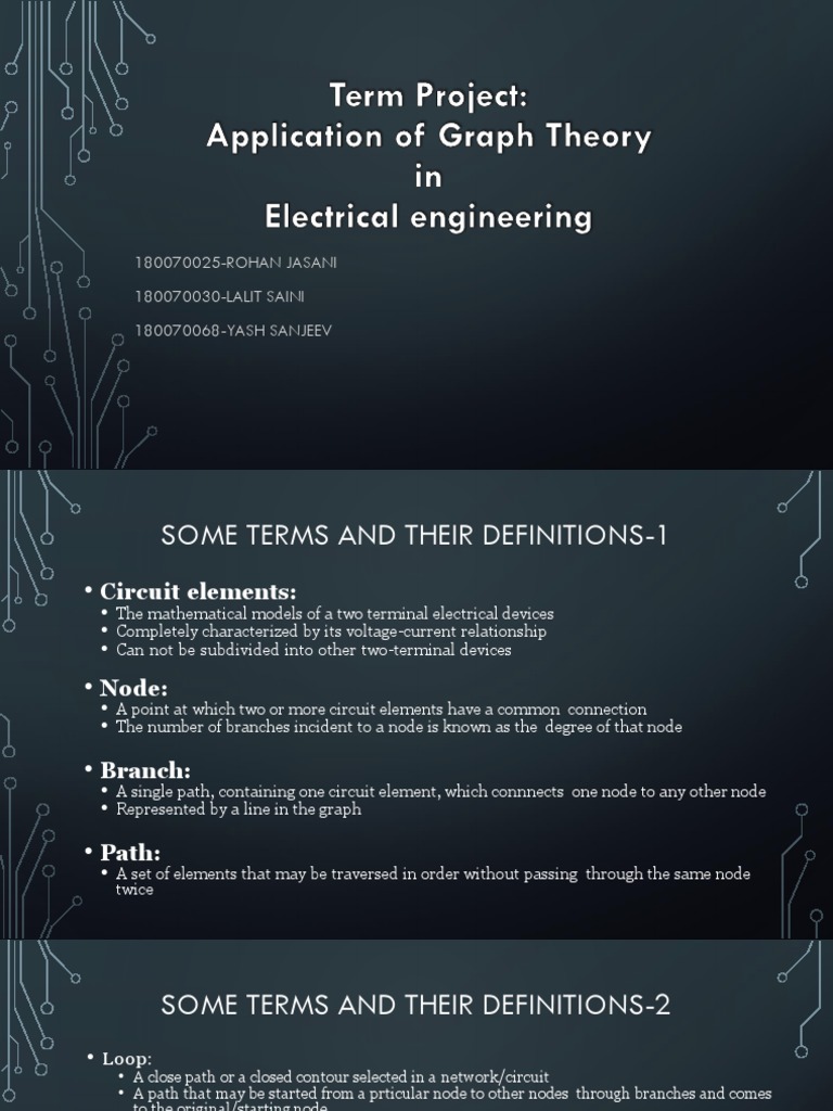 Graph Theory Applications in Electrical Engineering | PDF