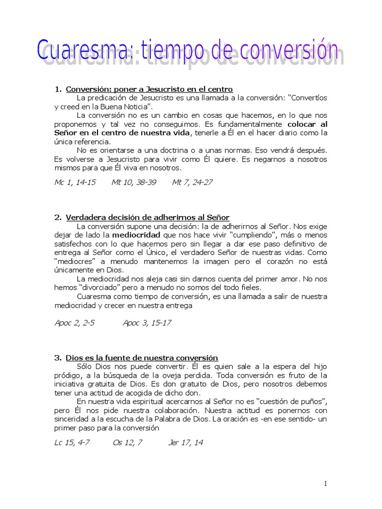 Retiro Cuaresma | PDF