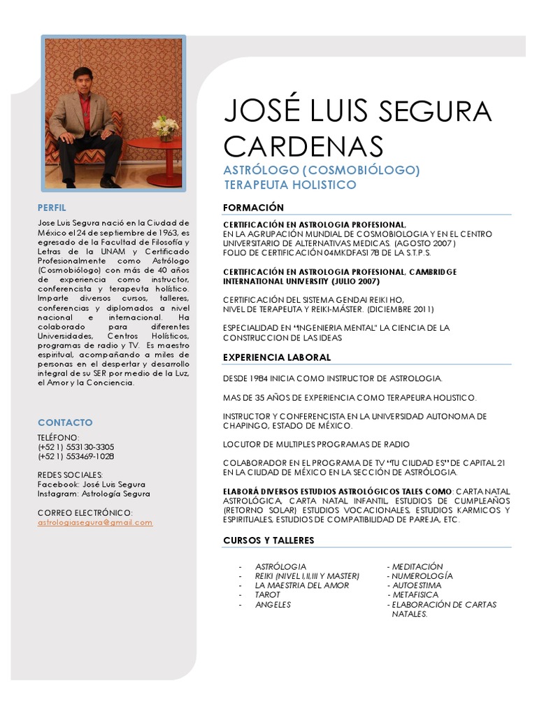 CV Jose Luis Segura Abril 2019 | PDF