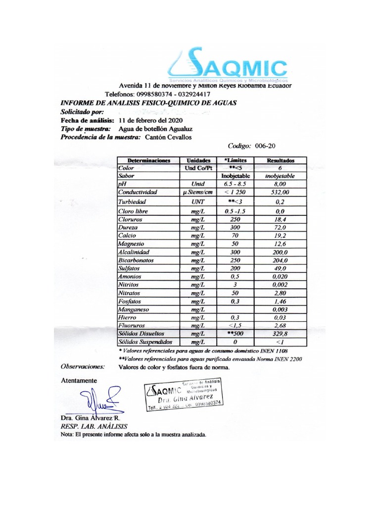 Captación Del Botellon Agua Luz | PDF
