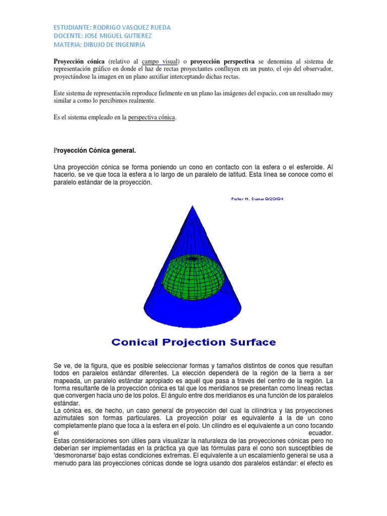 Proyección Cónica | PDF