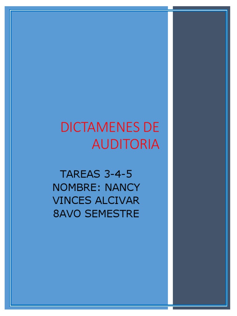 Nia 210 Nia 260 y Caso Practico | PDF